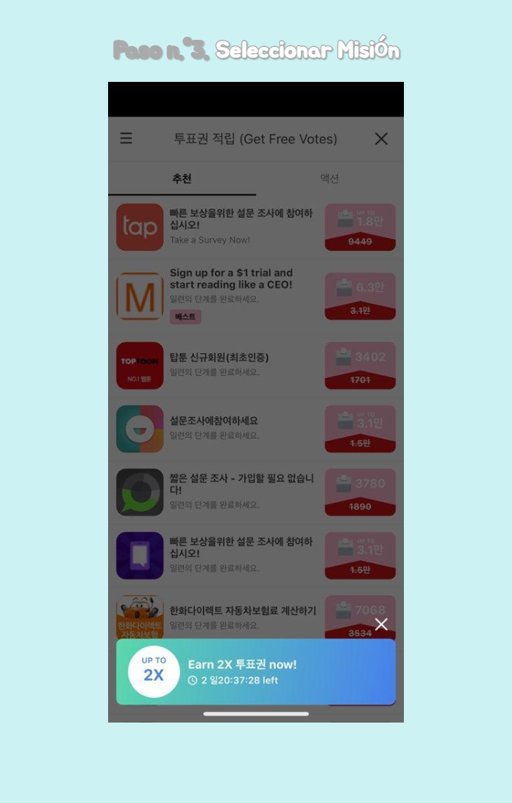 ¡En solo 4 días, se te pagan los votos 2 veces en Tapjoy! – FanPlus